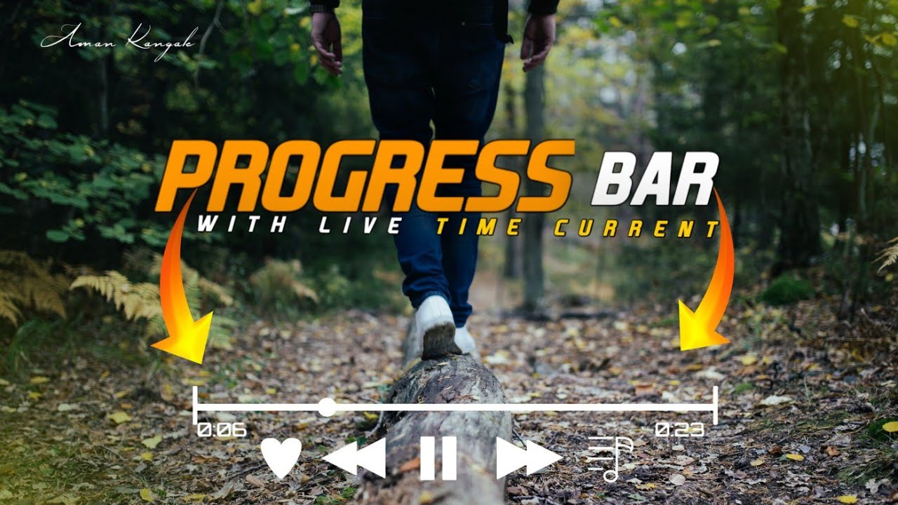 Progress Bar With Counting Live Time Current😯👌🏻 | Easy Tutorial | - YouTube