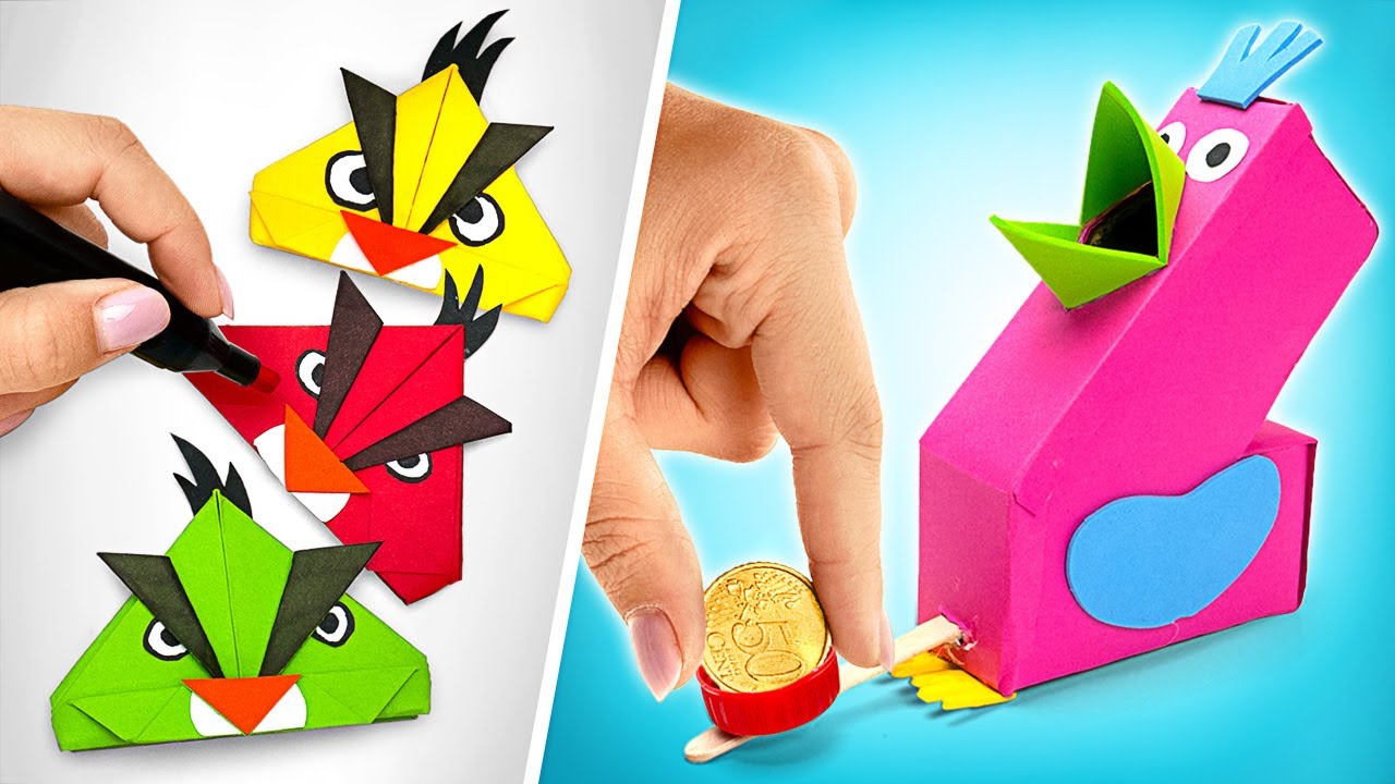 CARDBOARD DIY: Favorite Games Character Crafts With Hidden Mechanism ...