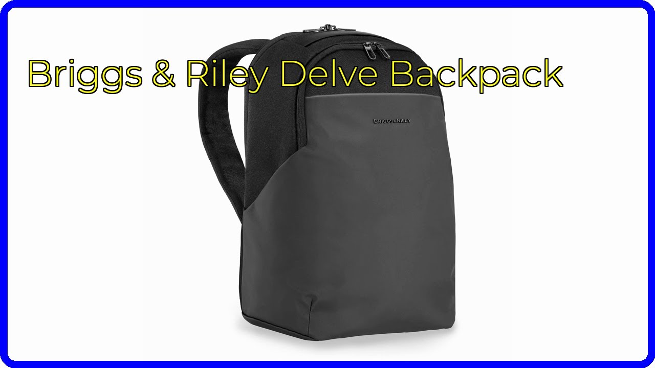 REVIEW (2025): Briggs & Riley Delve Backpack. ESSENTIAL details. - YouTube