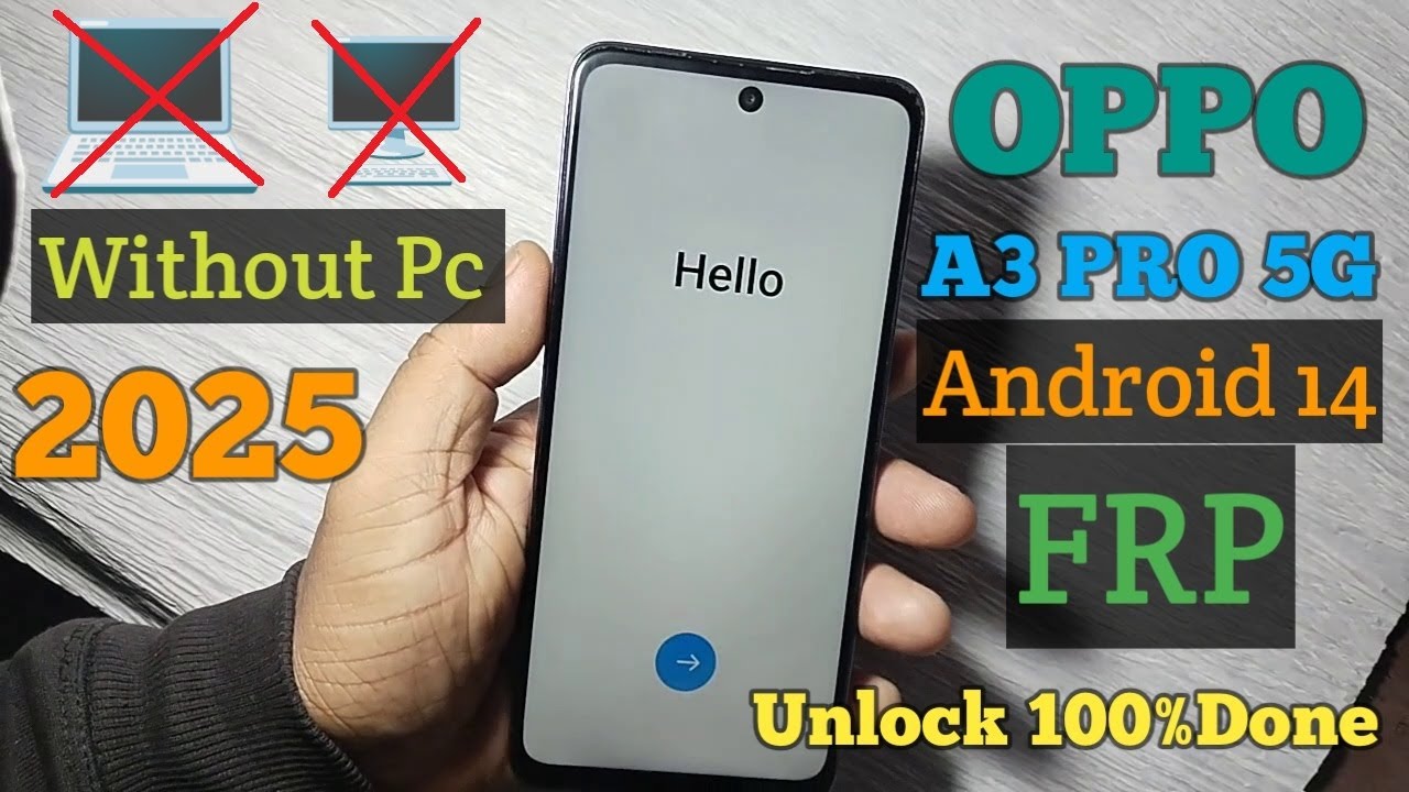 OPPO A3 Pro 5G Android 14 Frp Bypass /Unlock Without Pc-Fix share Method Not Working Solution ...
