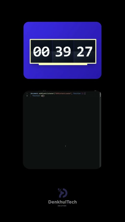 jam dengan html tailwinds dan javascript #webdeveloper #programming # ...