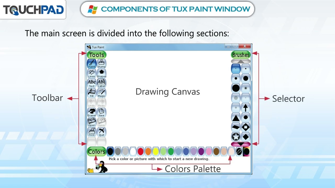 Tux Paint Full Screen Tux Paint 0.9.28 - 20th Anniversary Edition
