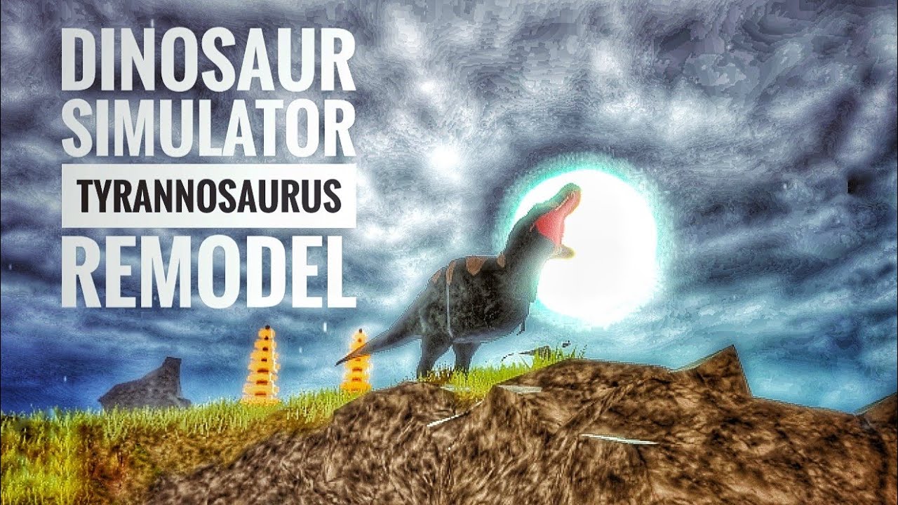 Tyrannosaurus rex remodel (dinosaur simulator Roblox) - YouTube