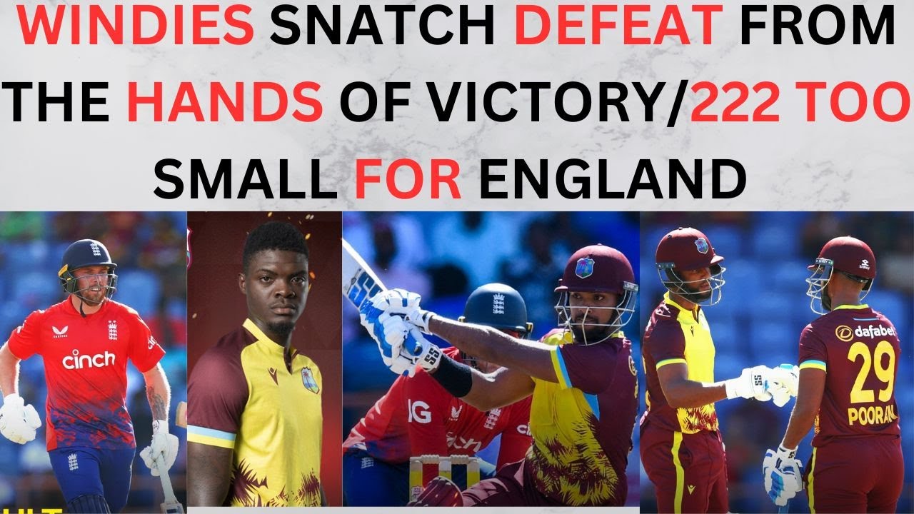 West Indies vs England 3rd t20 FULL RECAP/The highs and lows of today's ...