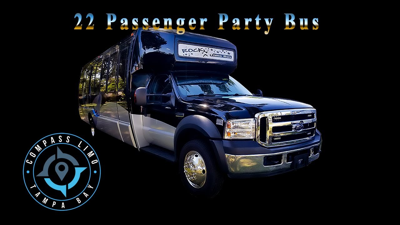 Compass Limo 22 Passenger Party Bus - YouTube