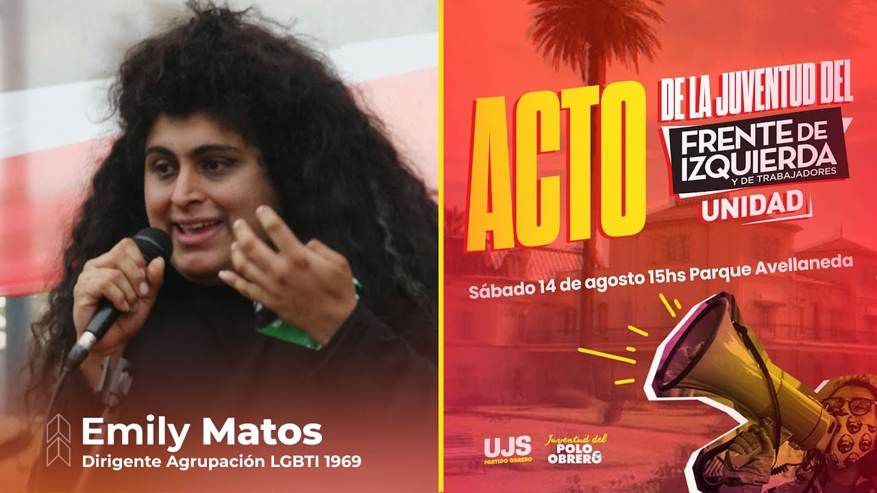 Emily Matos, agrupación LGBTI 1969 // Acto de la juventud del Frente de ...