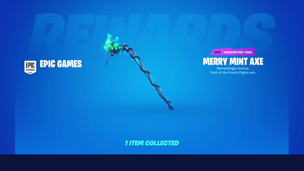 Fortnite: I Got The Merry Mint Axe - YouTube