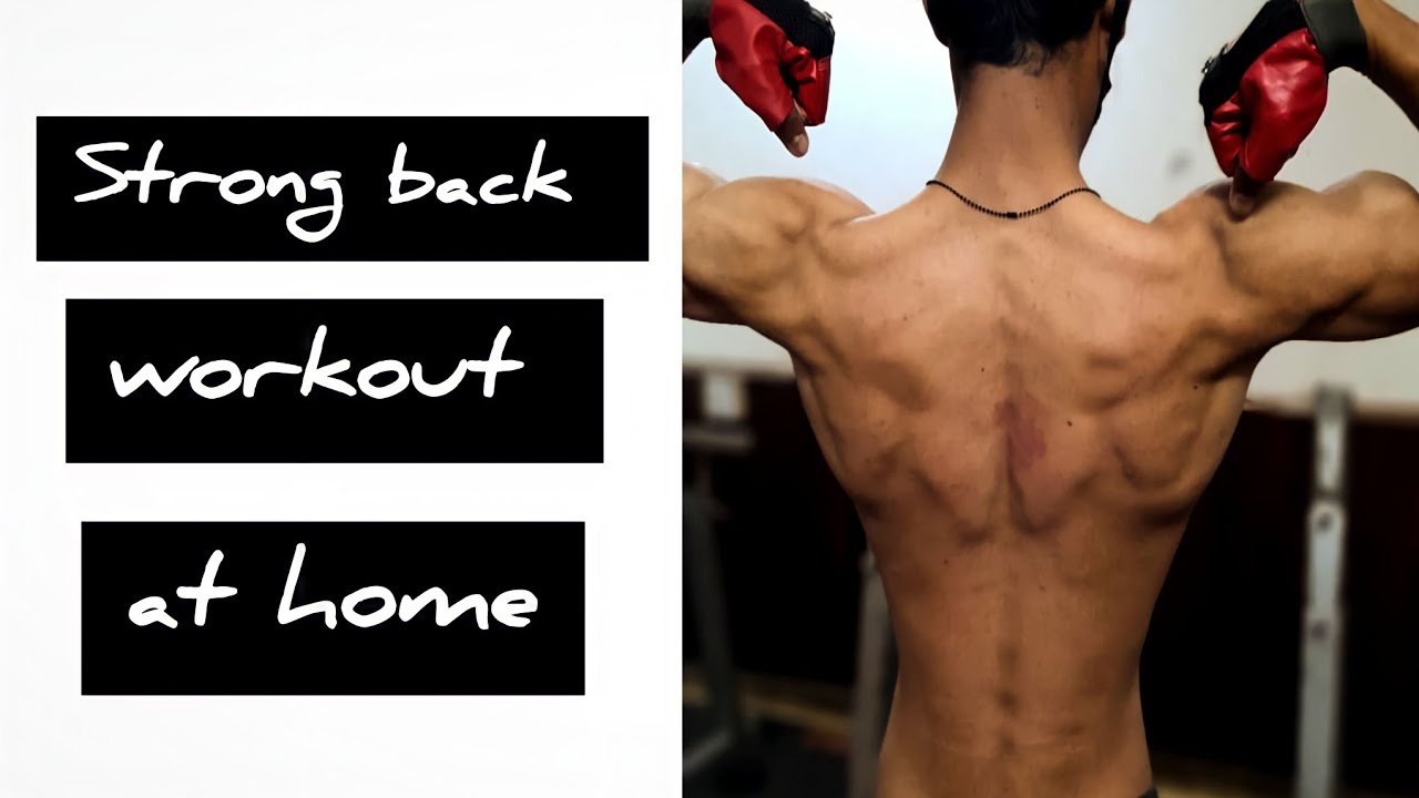 Back workout at home with light weight dumbbells_(no gym)back full ...