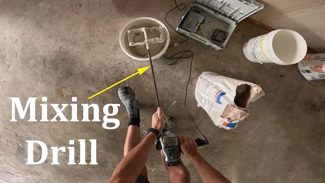 How to mix Quick set Plaster - Large mix - YouTube