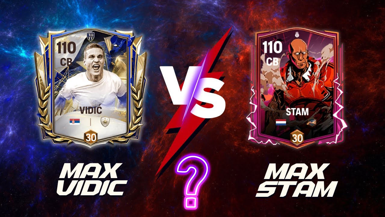 Debate Settled 🔥☠️ 105 Vidic Vs 105 Stam FC mobile Comparison 🥵 Who’s ...