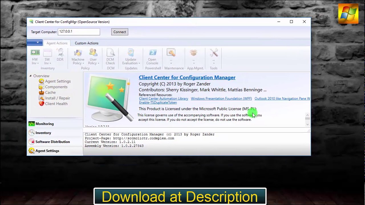 Client Center for ConfigurationManager 1.0.2.10 - YouTube