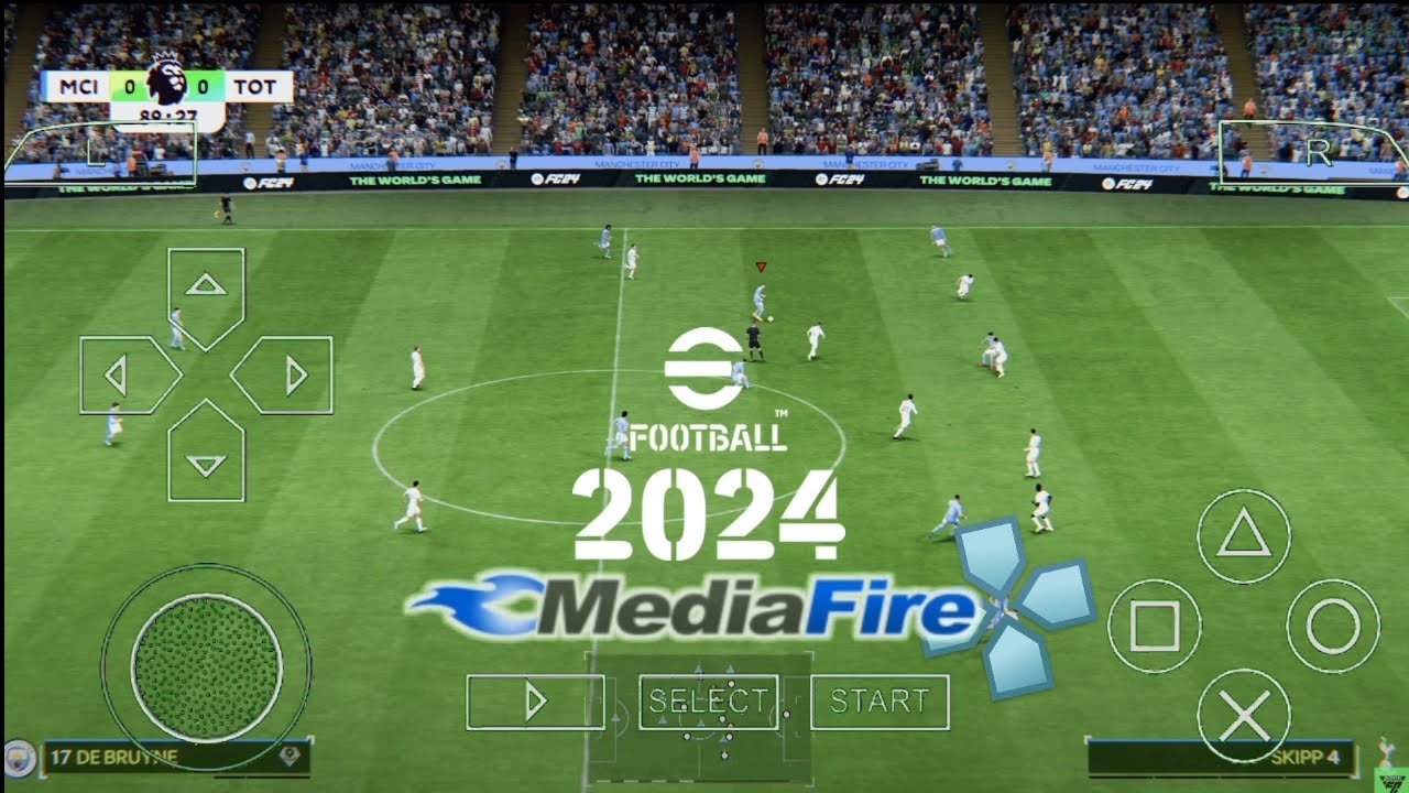 eFOOTBAL PPSSPP 2024 CAMERA PS 5 || REAL FACE || FULL TRANSFER || NEW ...