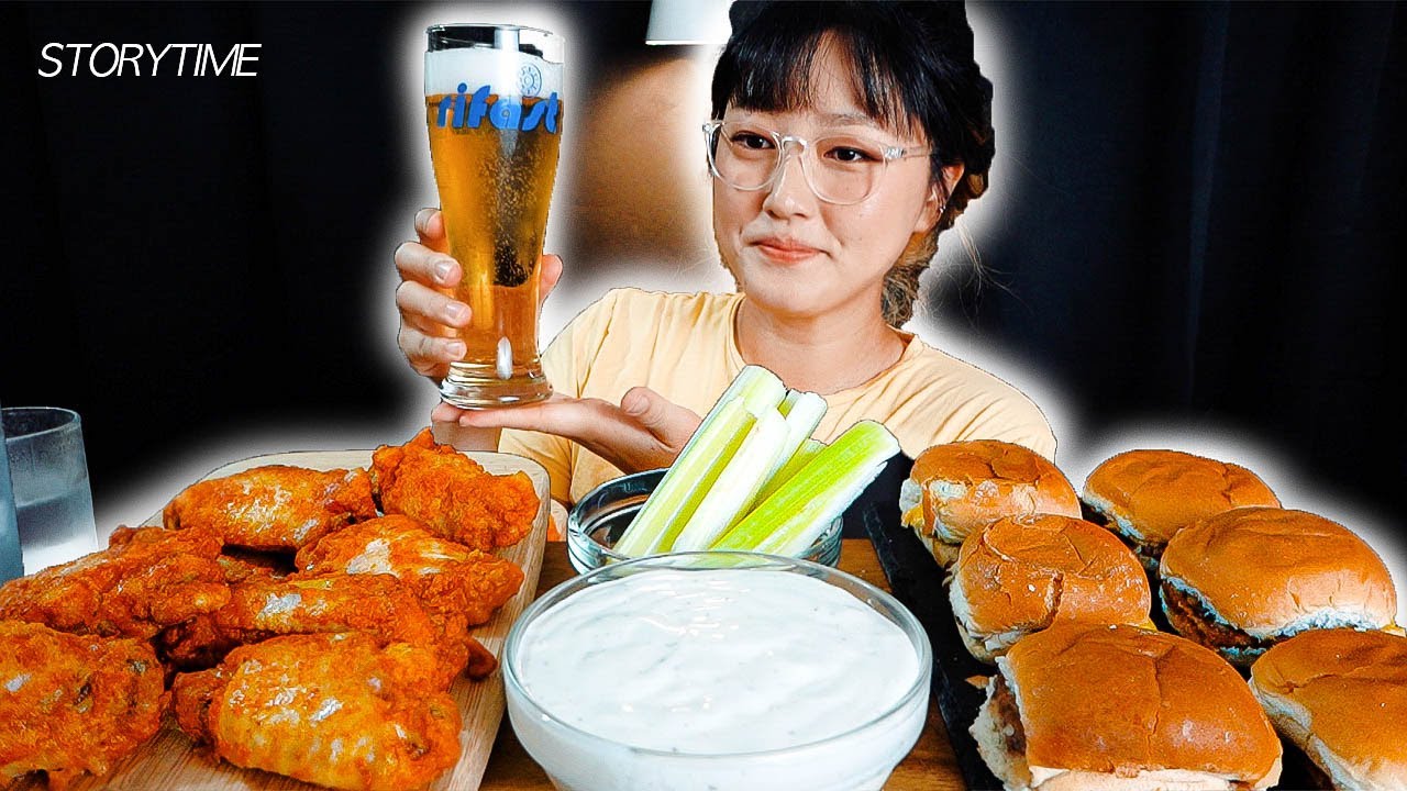 eng) HOT Buffalo Wings & White Castle Sliders ft. Beer & Titos Vodka ...