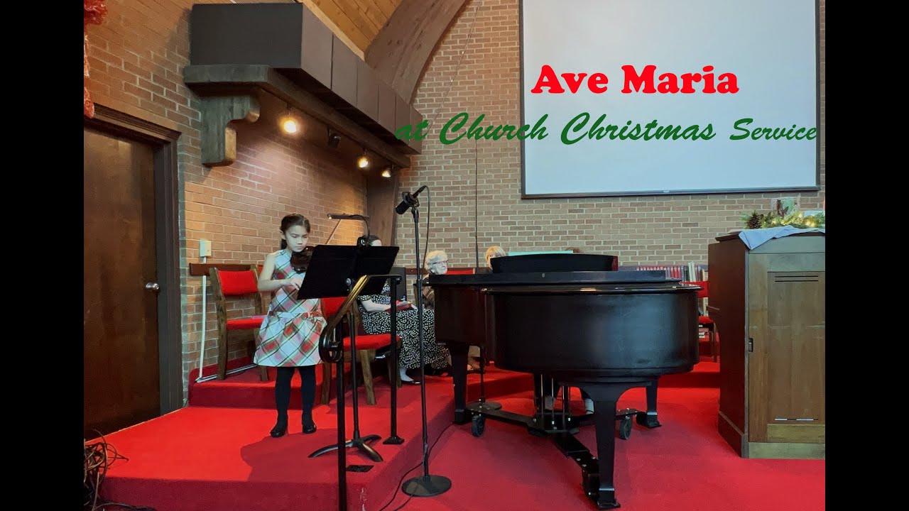Ave Maria at Church Christmas Service Performance: Alexandra - YouTube