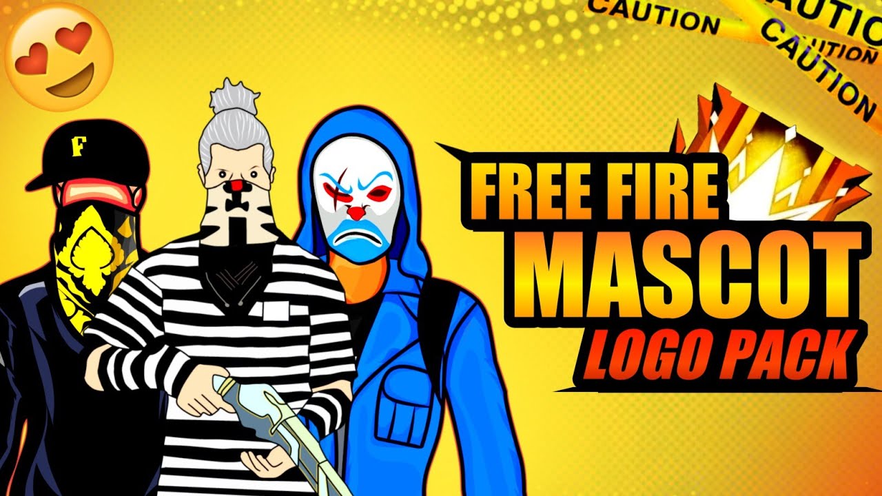 FREE FIRE MASCOT LOGO PACK || FF MASCOT PACK || GARENE FREE FIRE - YouTube