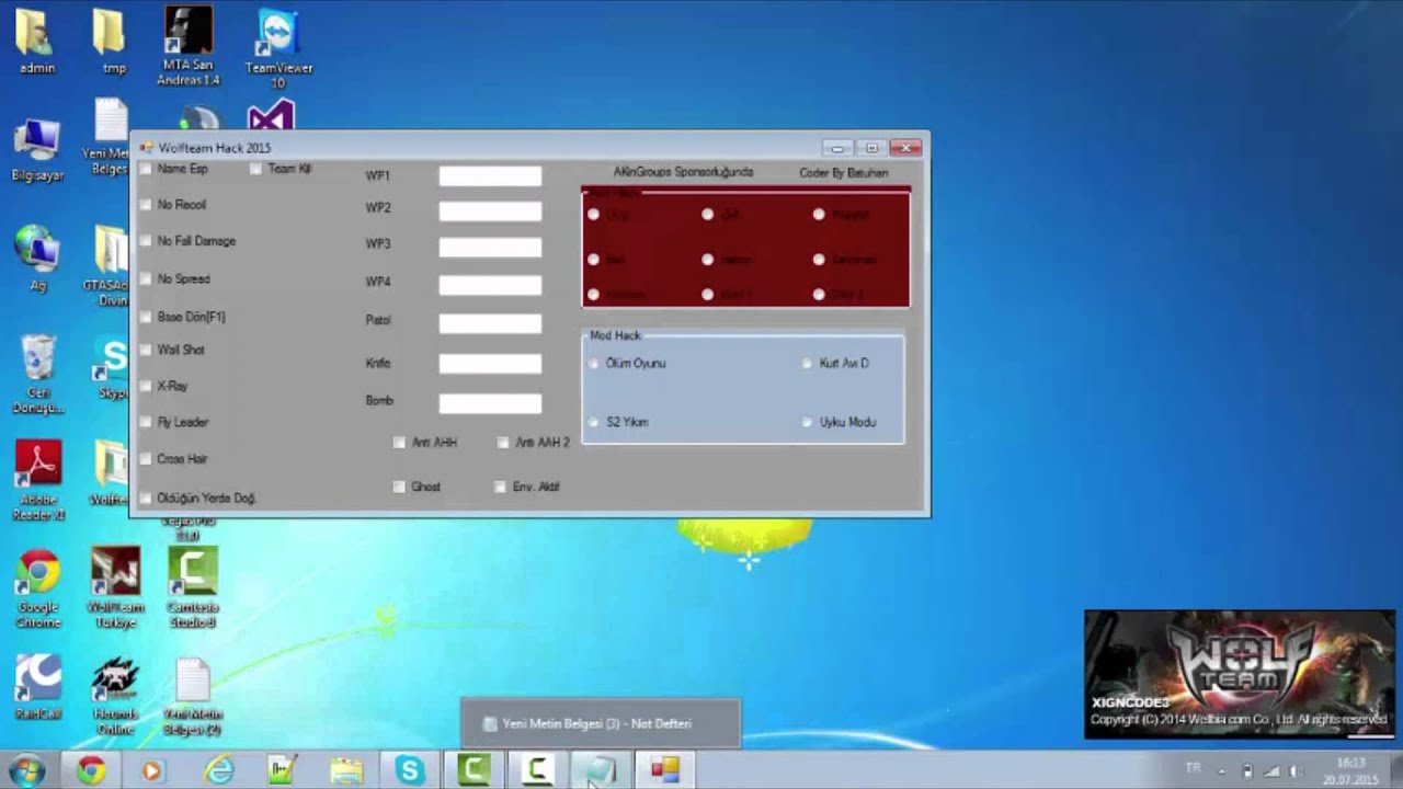 Wolfteam Hack 2015 Kullanım - YouTube