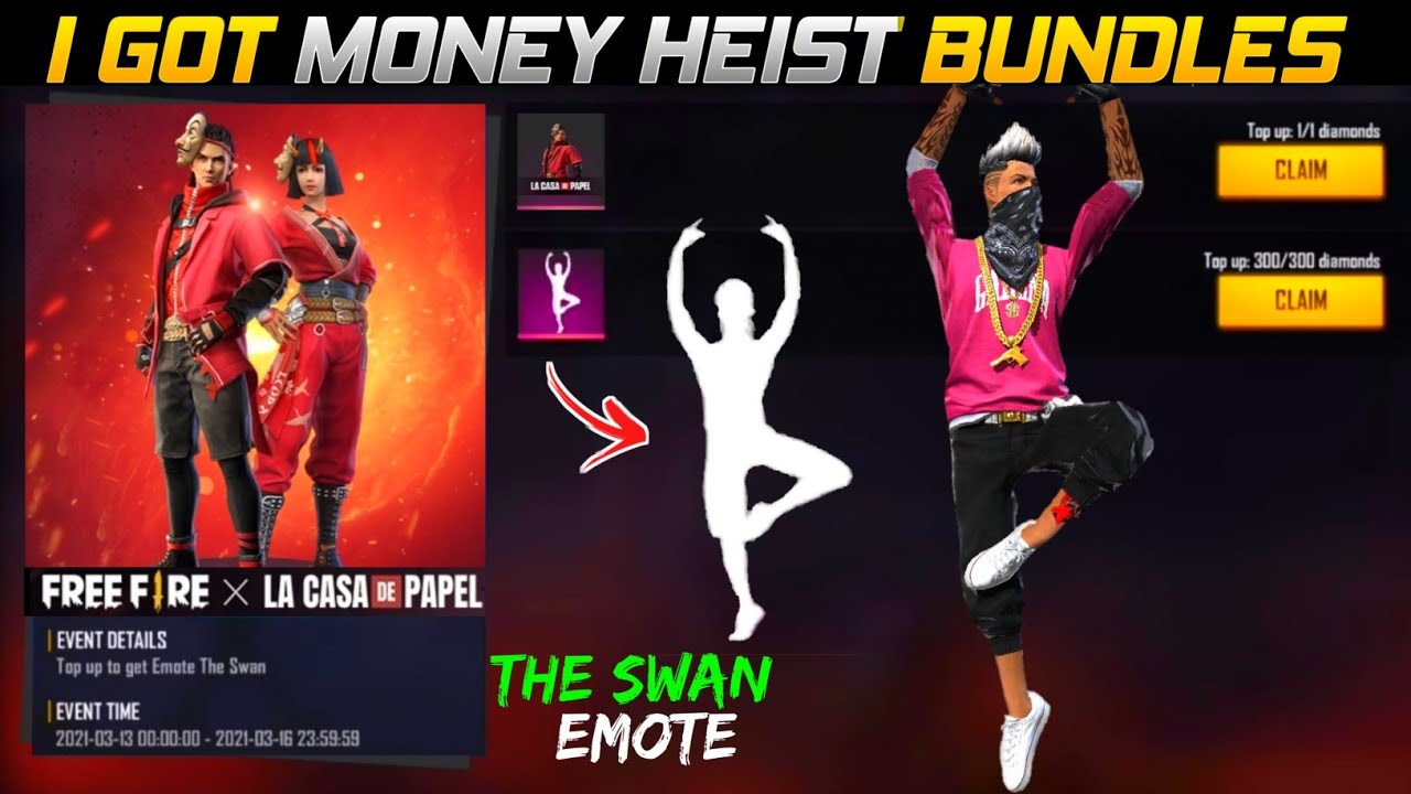Money Heist Bundles Return || New topup event free fire || Garena Free ...