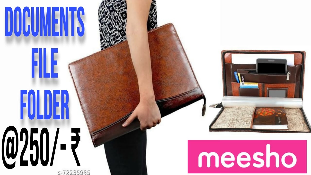 Documents File Folder unboxing & review| meesho | 250/- ₹ only - YouTube
