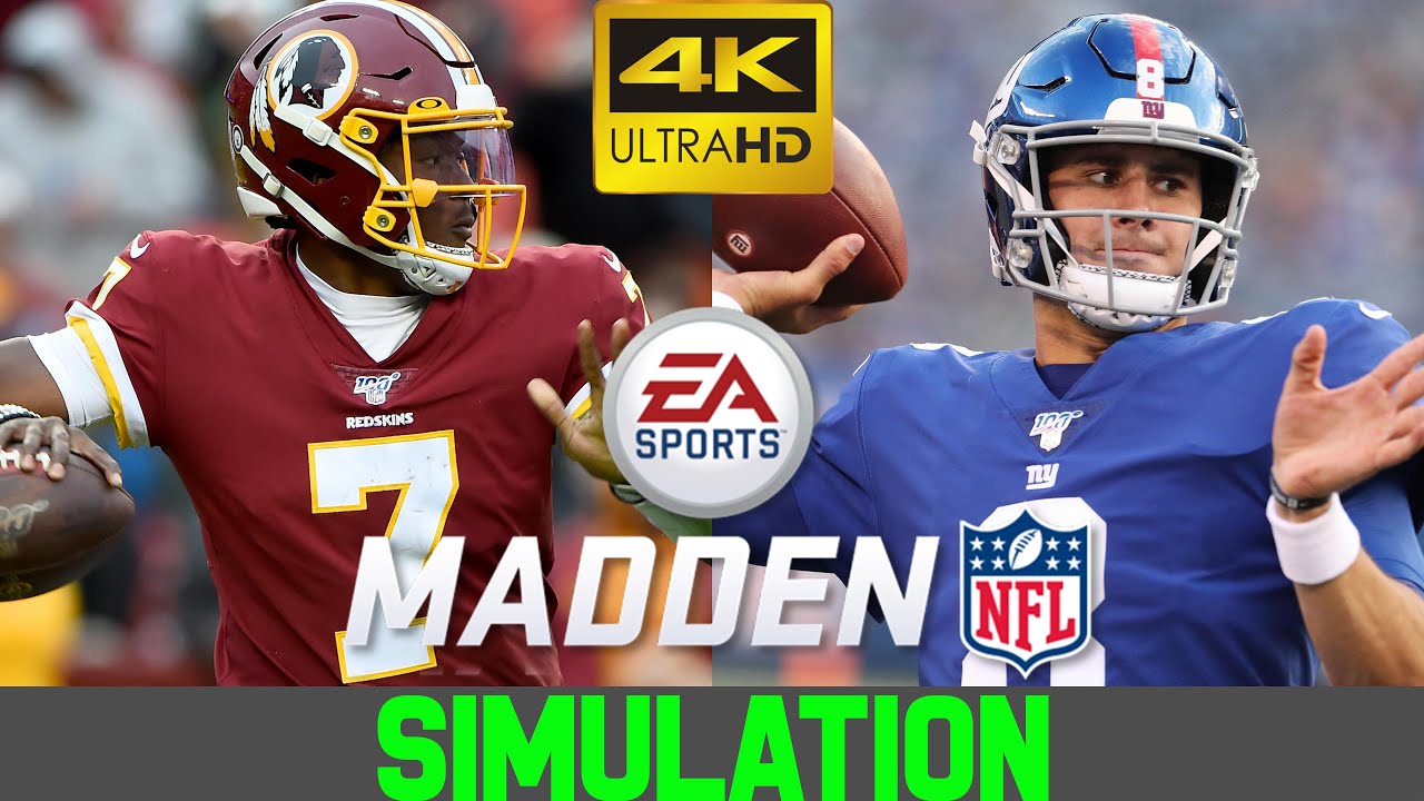 Washington Redskins @ New York Giants - NFL 2020 Week 6 - Madden ...