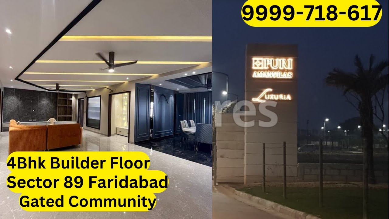 Puri Luxuria 4 BHK Builder Floor (size/ 350 Per.Sq.Yard) Call ...