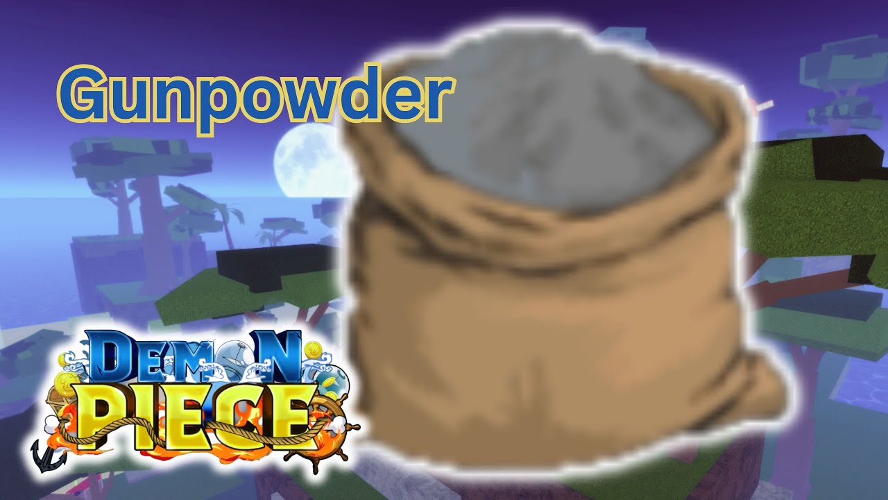 How To Get Gunpowder Roblox Fruit Seas Youtube