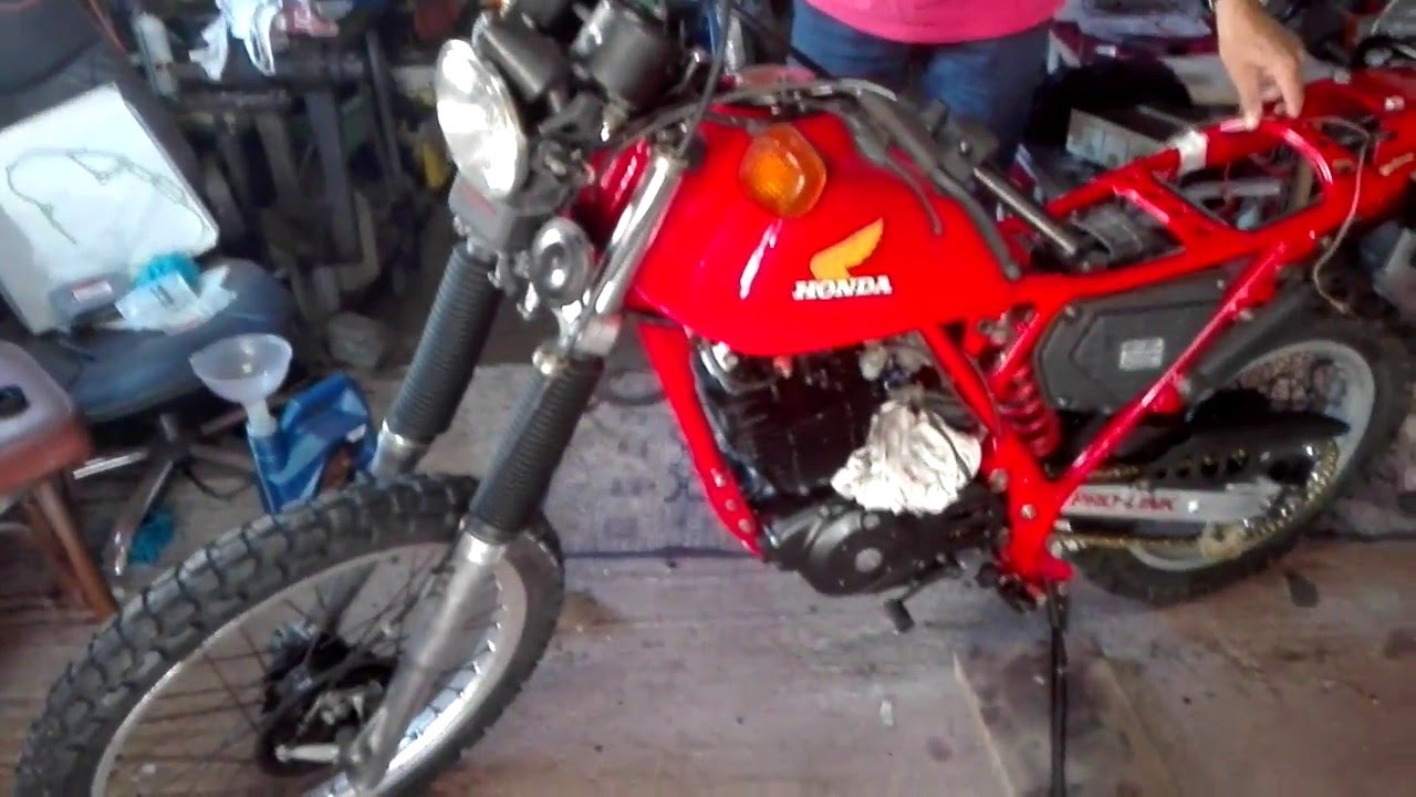 HONDA XL500R START AFTER 15 YEARS(restoring) - YouTube