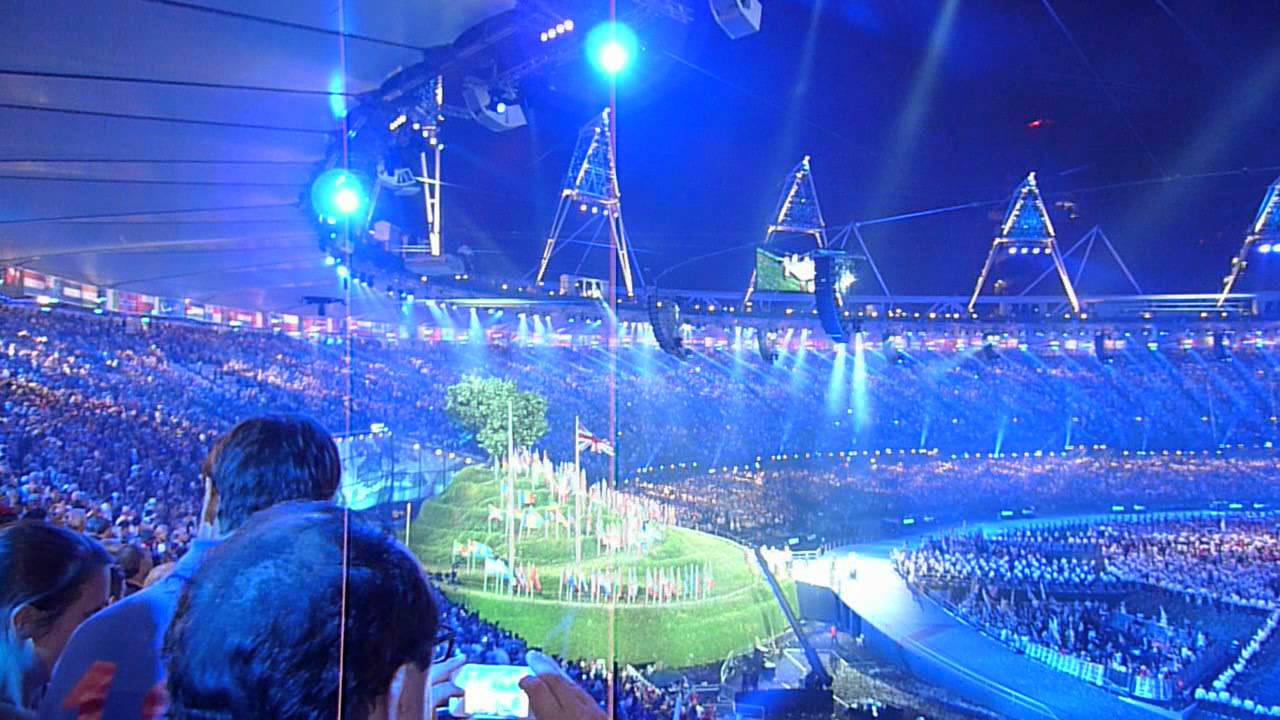 Welcoming the Olympic Flag - London 2012 Opening Ceremony - YouTube