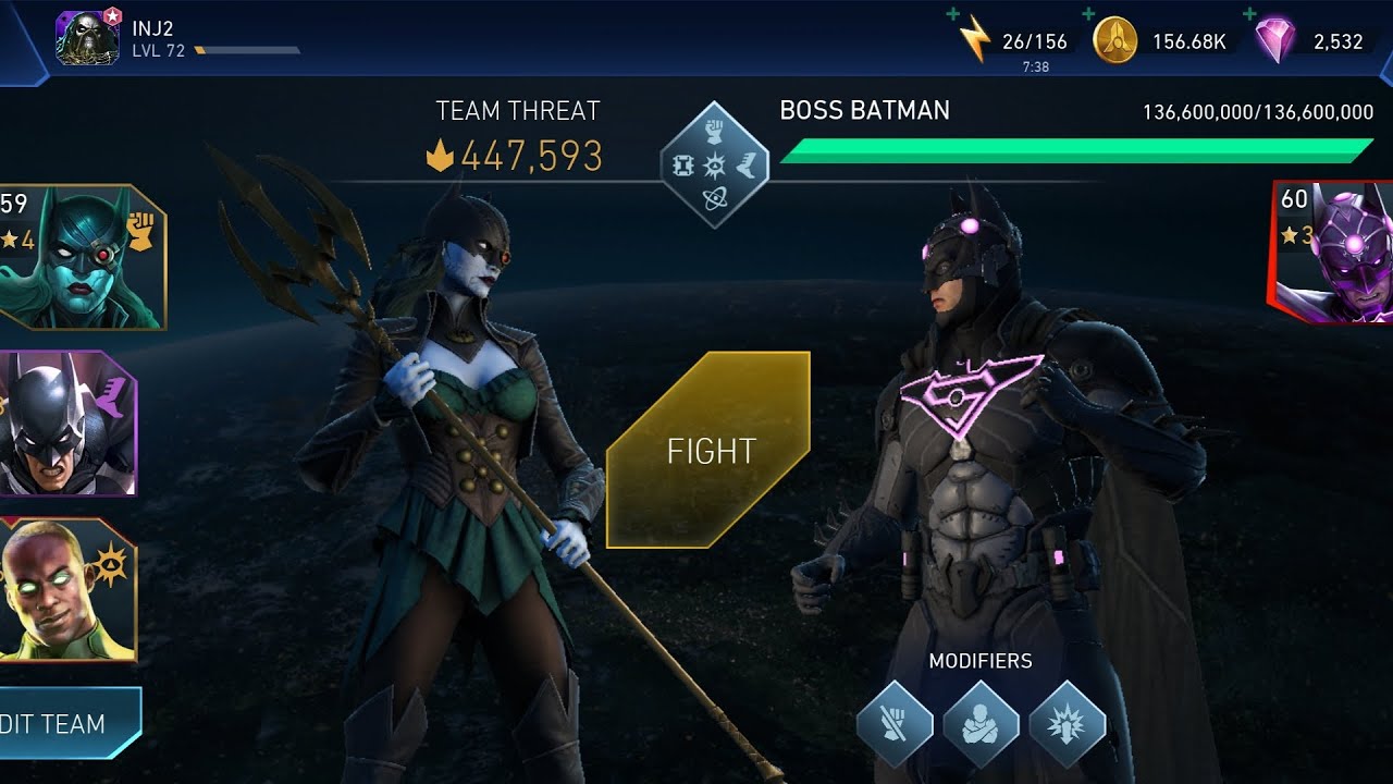 Sub Boss BATMAN 🦇 Solo Raid Event ☠️ InJustice 2 Mobile Gameplay - YouTube