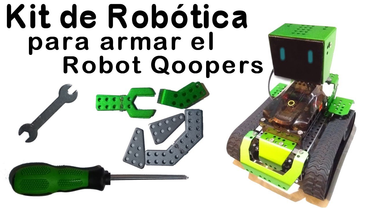 Kit de Robótica para armar 6 robots Robobloq Qoopers - YouTube
