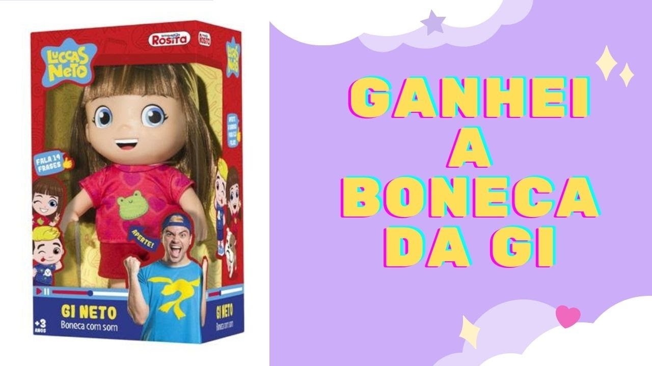 GANHEI A BONECA DA GI DO LUCAS NETO! - YouTube