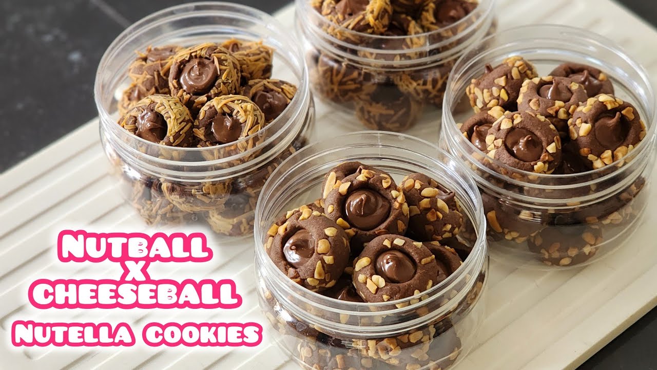 Nutball Nutella Cookies X Cheeseball Nutella cookies. Enak mana ? - YouTube