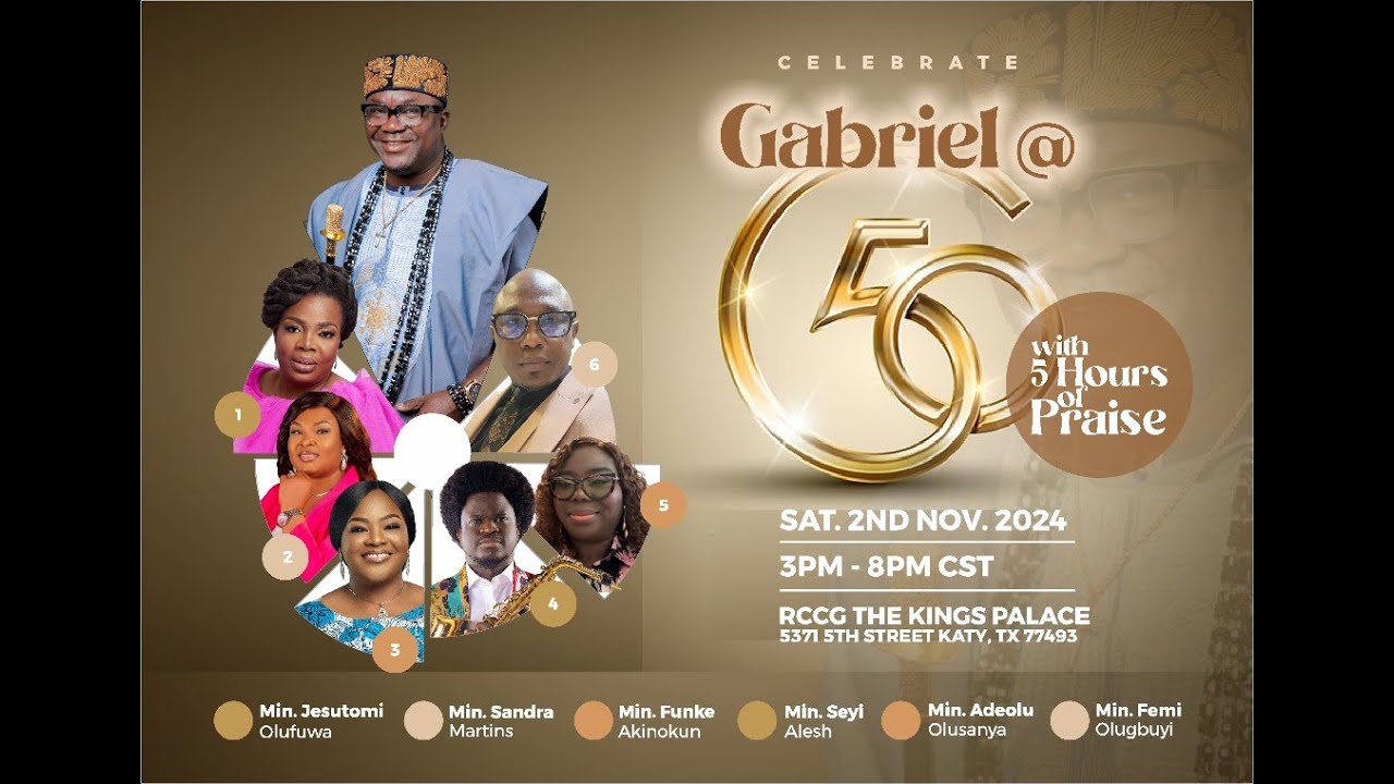 BRO GABRIEL DADA 50TH BIRTHDAY II 5 HOURS THANKSGIVING PRAISE - YouTube