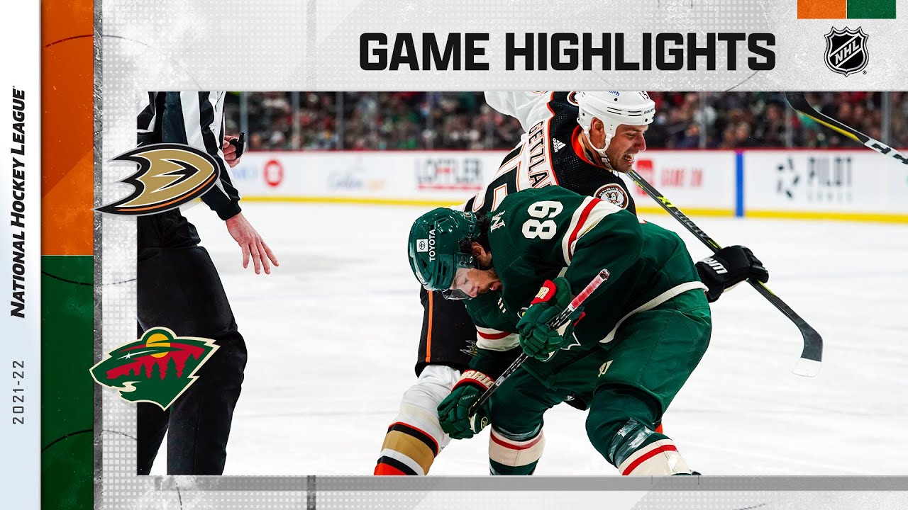 Ducks @ Wild 1/14/22 | NHL Highlights - YouTube