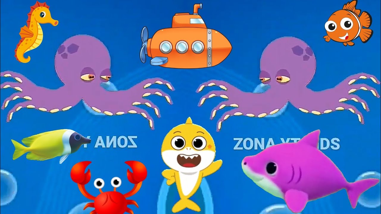 Baby Shark Colors fish Animals Sea Dolphin octopus ocean seaworld ...