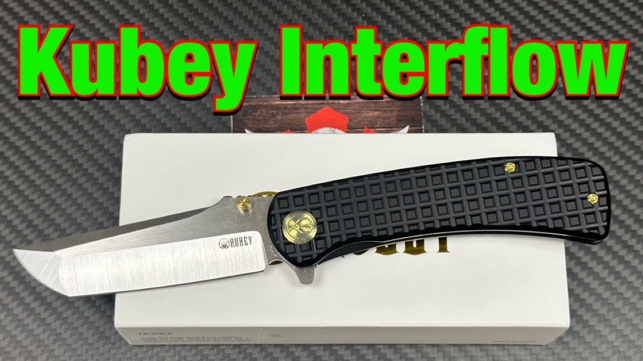 Kubey Interflow folding knife / James Lowe collaboration !! - YouTube