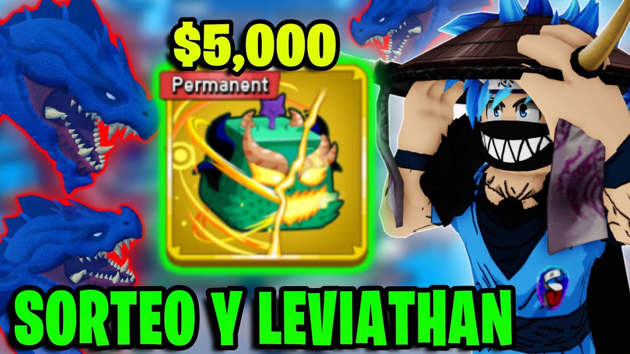 SORTEO DE DRAGON PERMA PARA SUBS! | Blox Fruits leviathan y mas ...