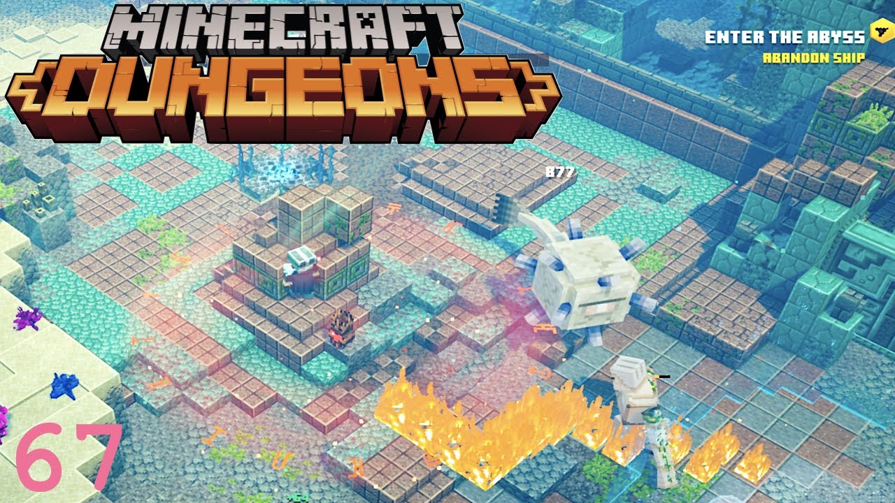 Ep. 67 - Minecraft Dungeons - Elder Guardian!- Pt.2 - Hidden Depths DLC ...