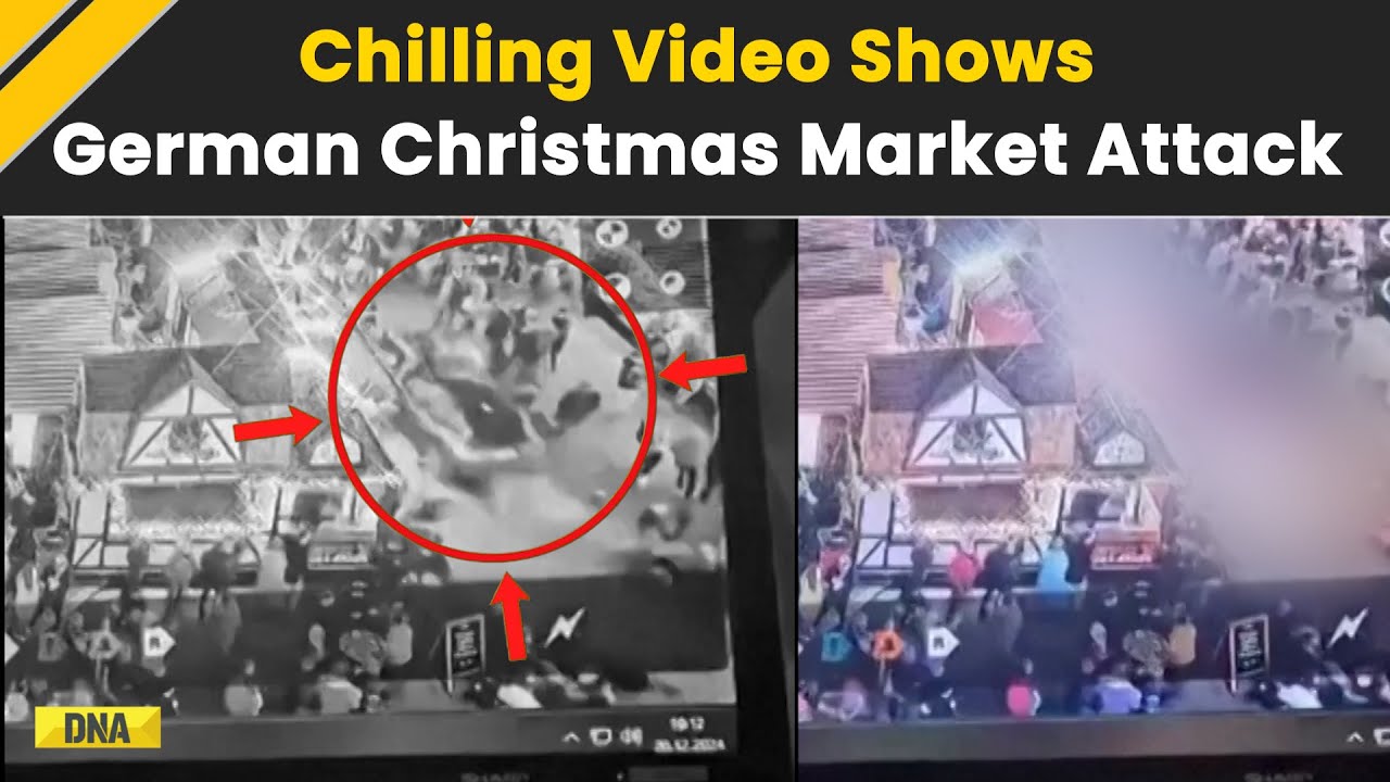Spine Chilling Video Of Germany's Christmas Market Attack, 2 killed And ...