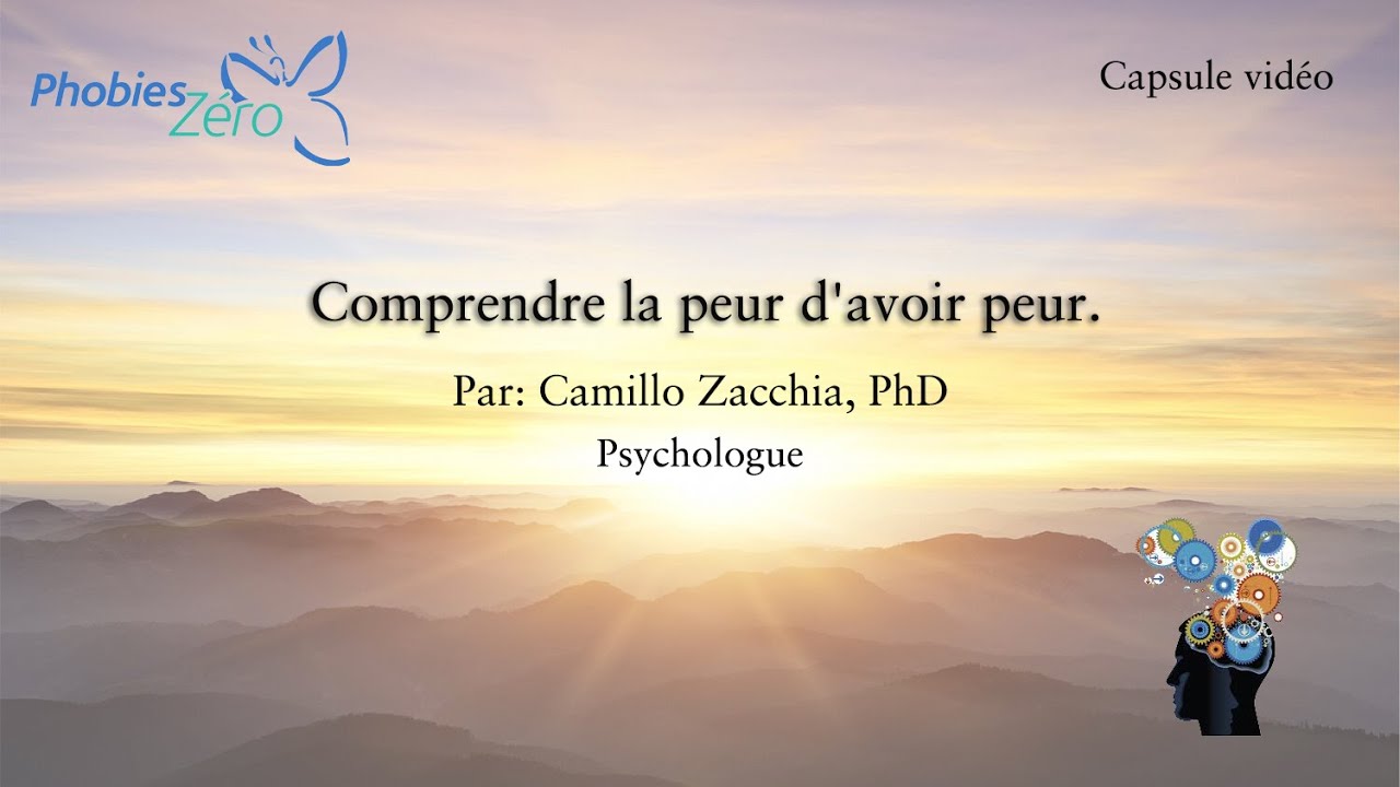 Capsule 6: Comprendre la peur d'avoir peur - YouTube