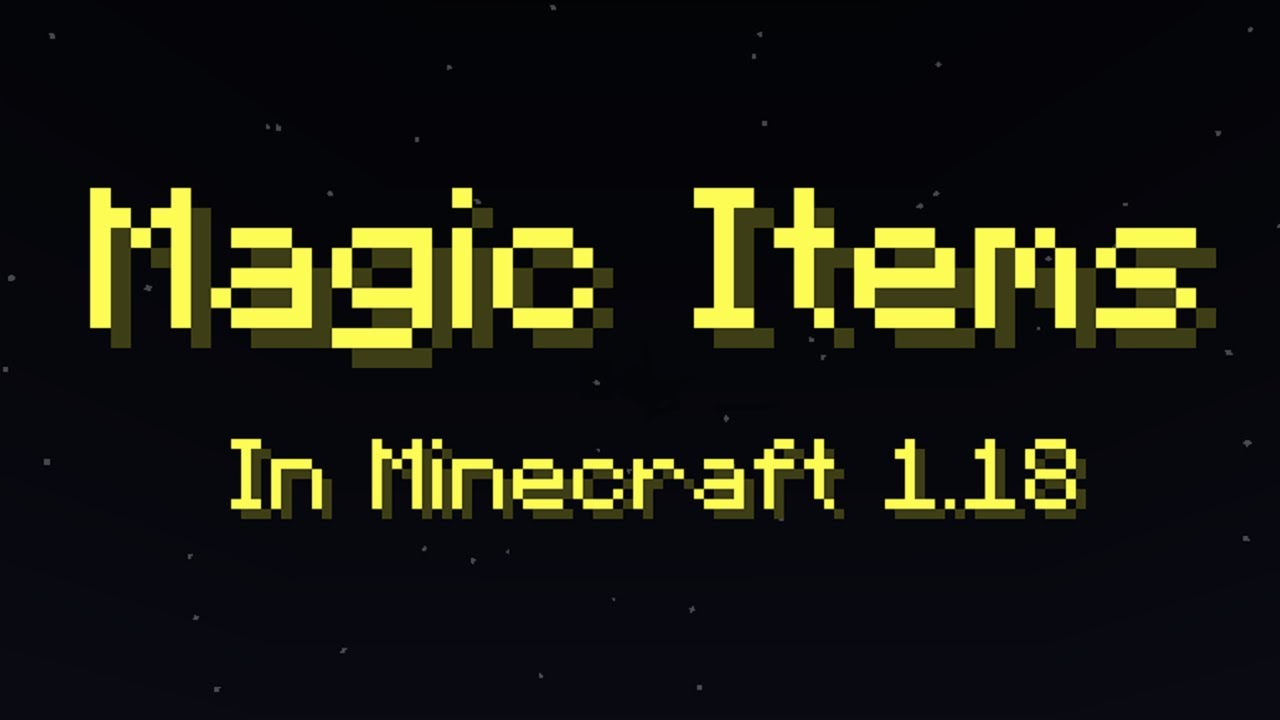 Create Magic Items In Minecraft 1.18 - YouTube