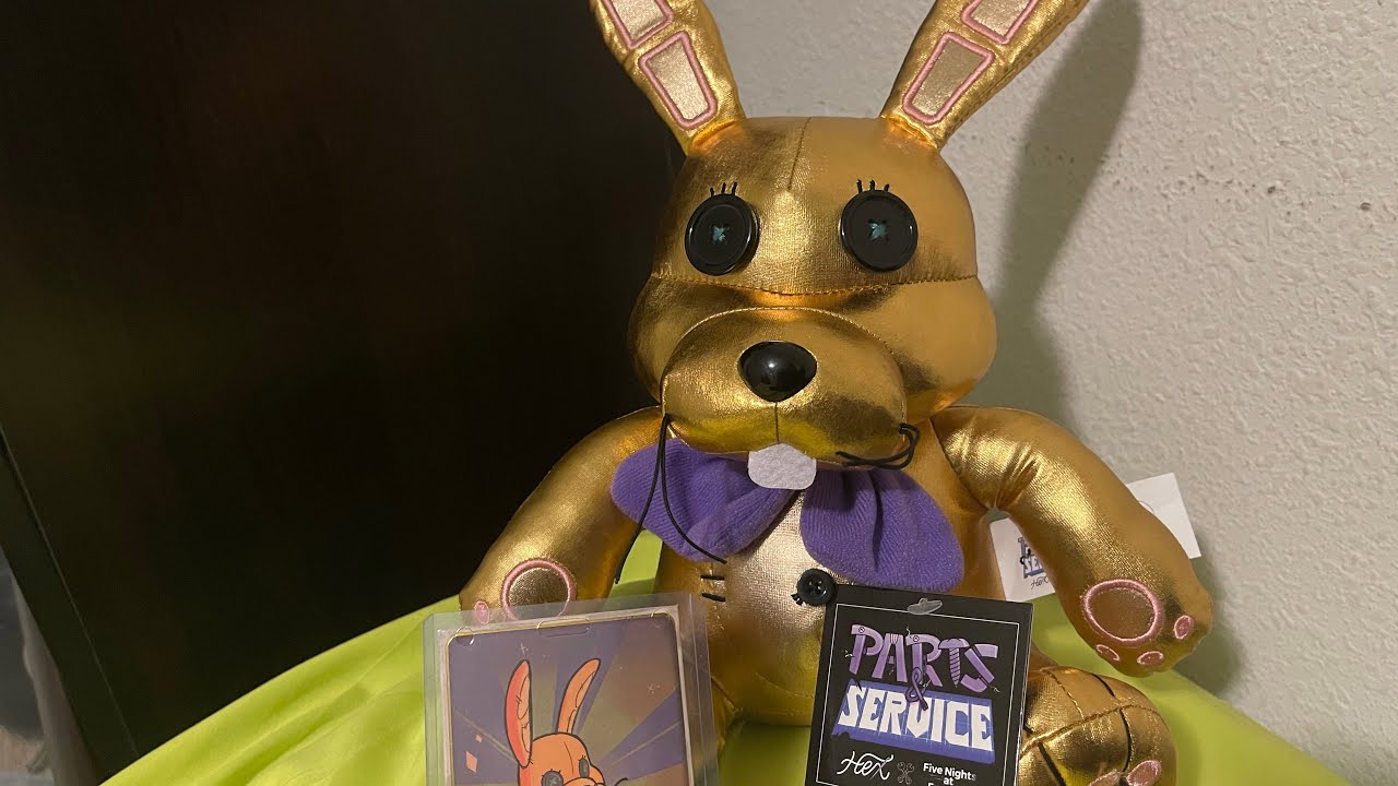 GOLDEN BONNIE HEX FNAF PLUSH REVIEW! - FNaF Merch - YouTube