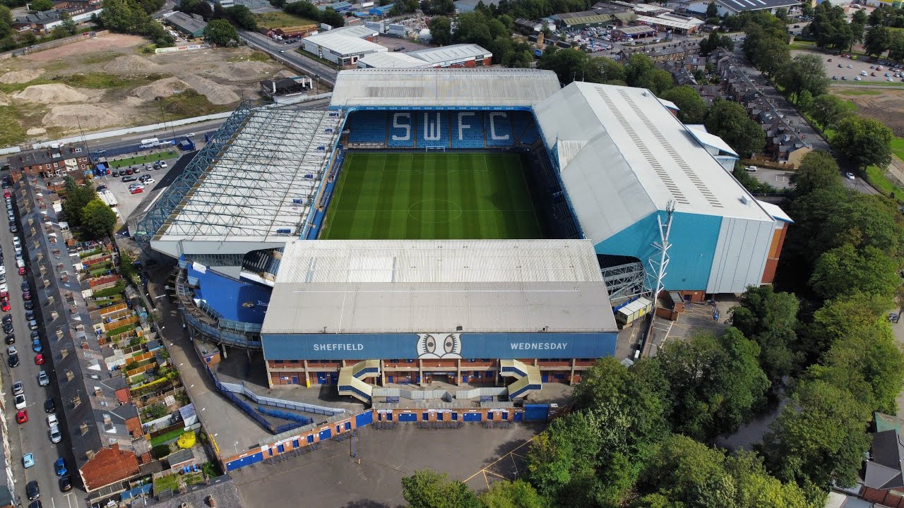 Sheffield Wednesday FC, Hillsborough Stadium - 4K Drone Footage - YouTube