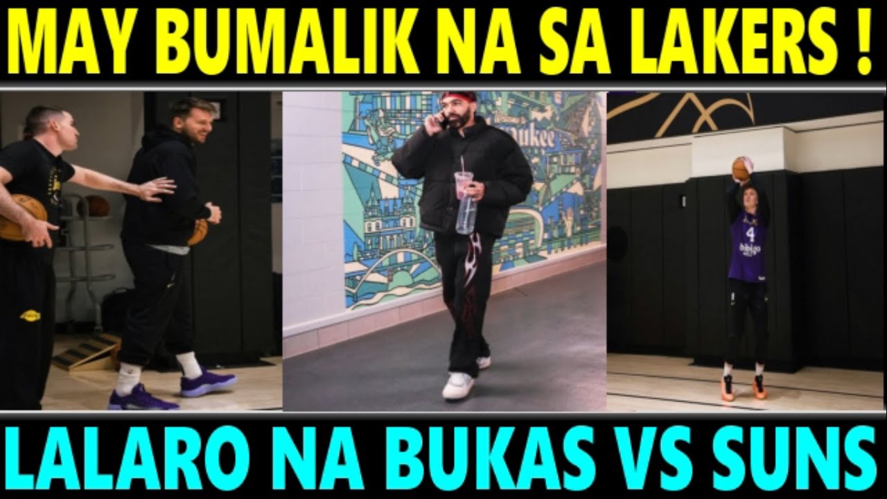 BREAKING: Lakers May BUMALIK NA! LALARO NA BUKAS vs PHOENIX SUNS - YouTube