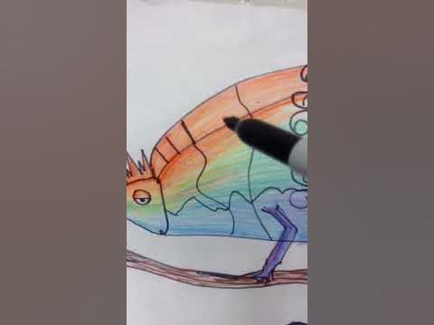 Art Lesson With Mrs.Smith drawing Chameleon - YouTube