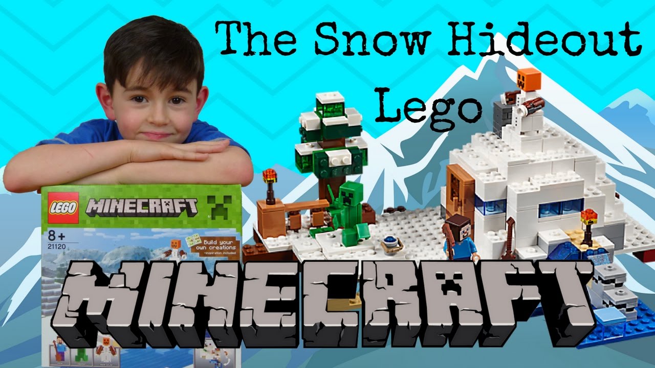 LEGO MINECRAFT - Set 21120 THE SNOW HIDEOUT - Unboxing, Review, Speed ...
