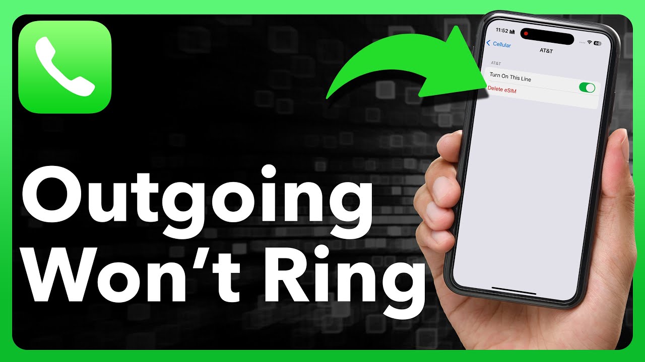 How To Fix iPhone If Outgoing Calls Don't Ring - YouTube