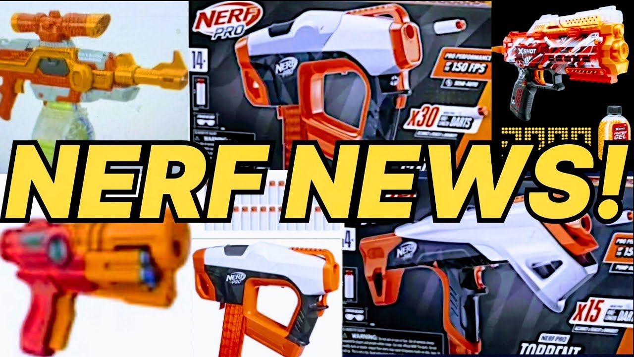 NERF NEWS!!! NEW Nerf PRO Blasters! Double-Action Dart Zone, Adventure Force Rogue, and Stinger ...