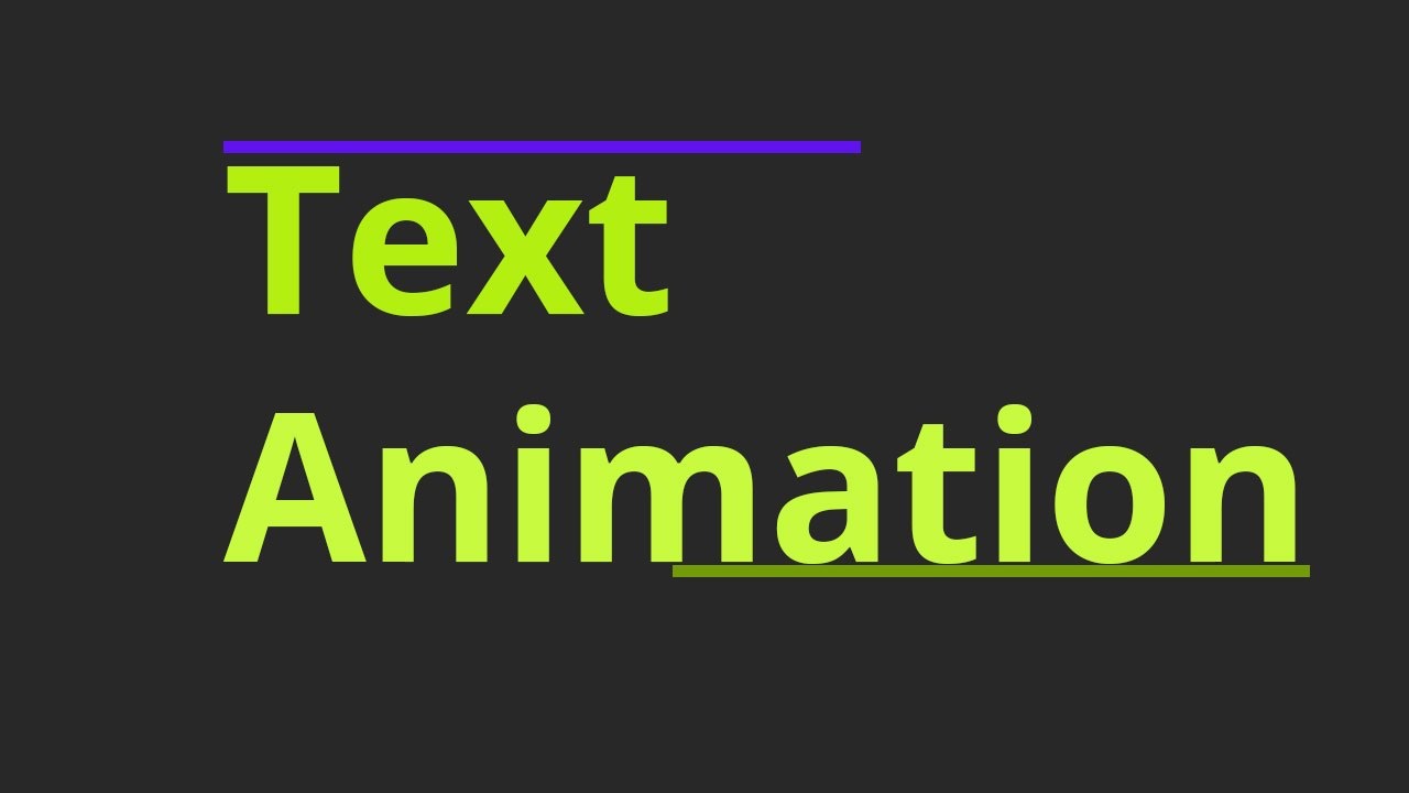 Simple Text Animation Just By Using Html And Css Text Animation Html 0944
