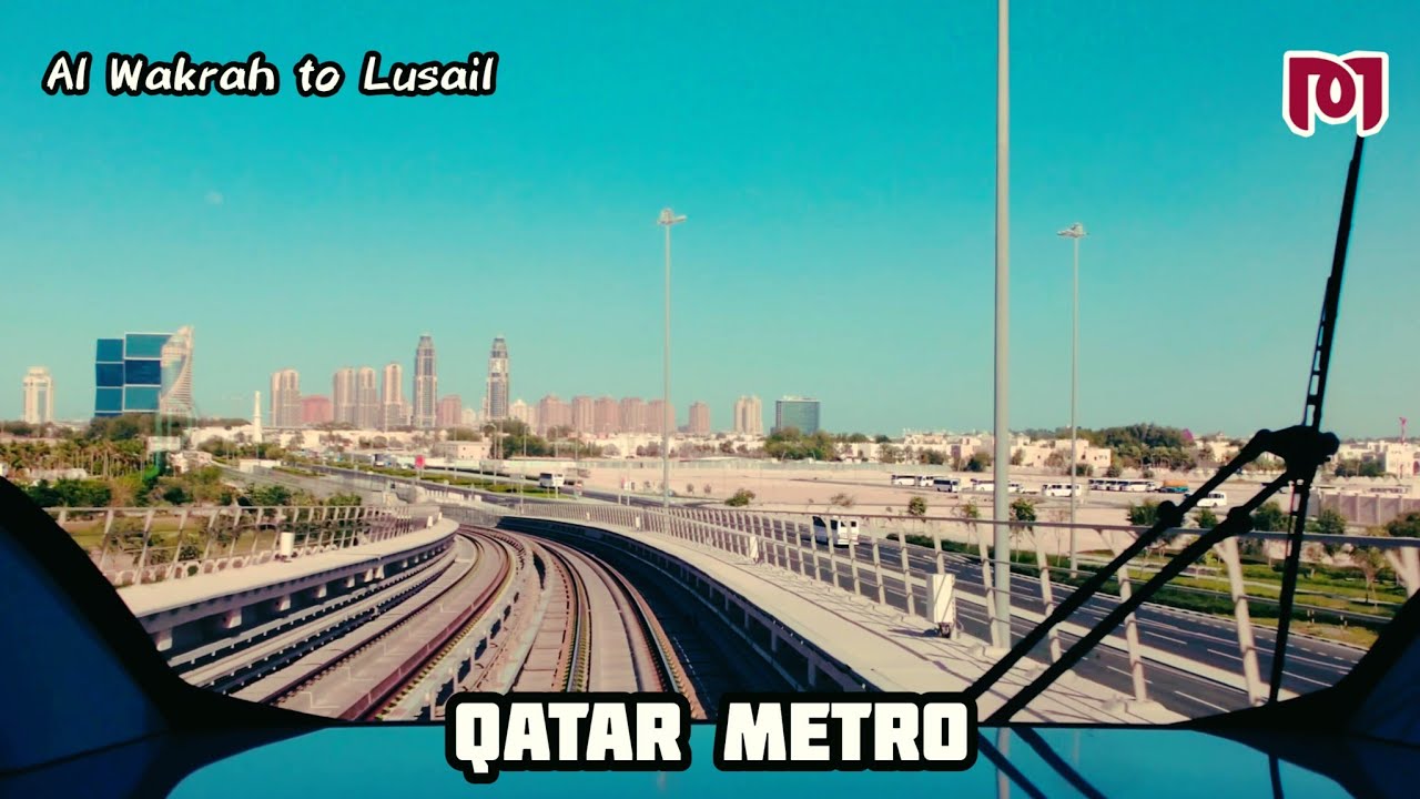 Qatar Metro Red Line 🇶🇦 🚈 Al Wakrah to Lusail - YouTube