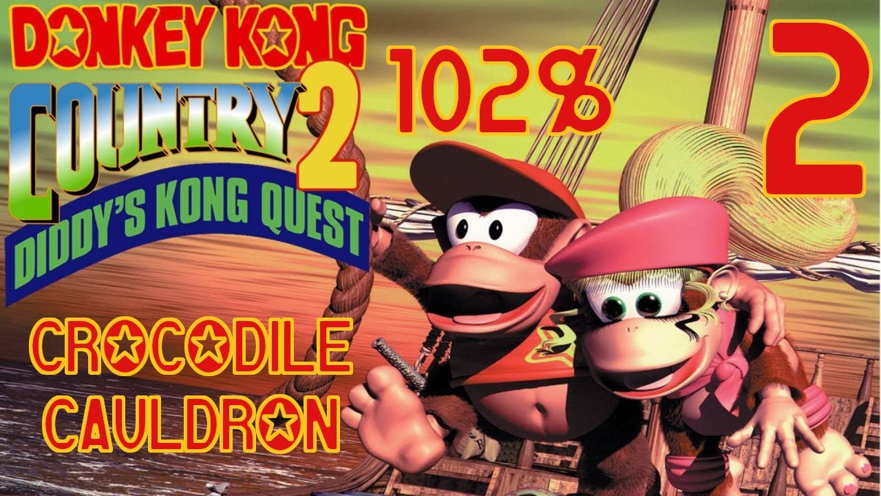 Donkey Kong Country 2 - Crocodile Cauldron - YouTube